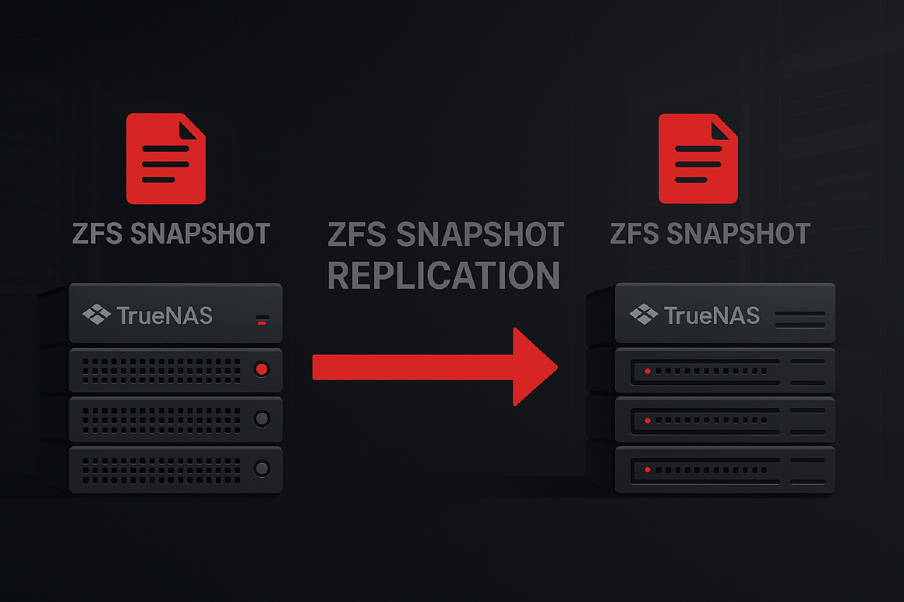 ZFS Snapshot-Replikation in TrueNAS SCALE: Remote Backup mit Push und Pull