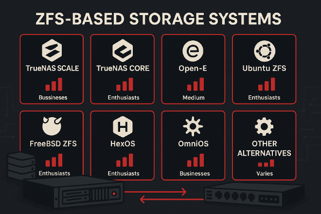 ZFS-Storage Vergleich 2025: TrueNAS Scale vs Core, Open-E, Ubuntu ...